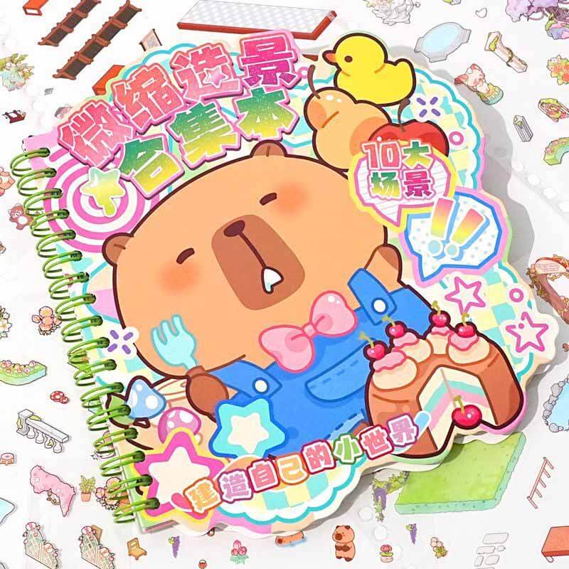 10 Scenes Fairy Label Book DIY Cute Miniature 3D Scene Stickers(S)