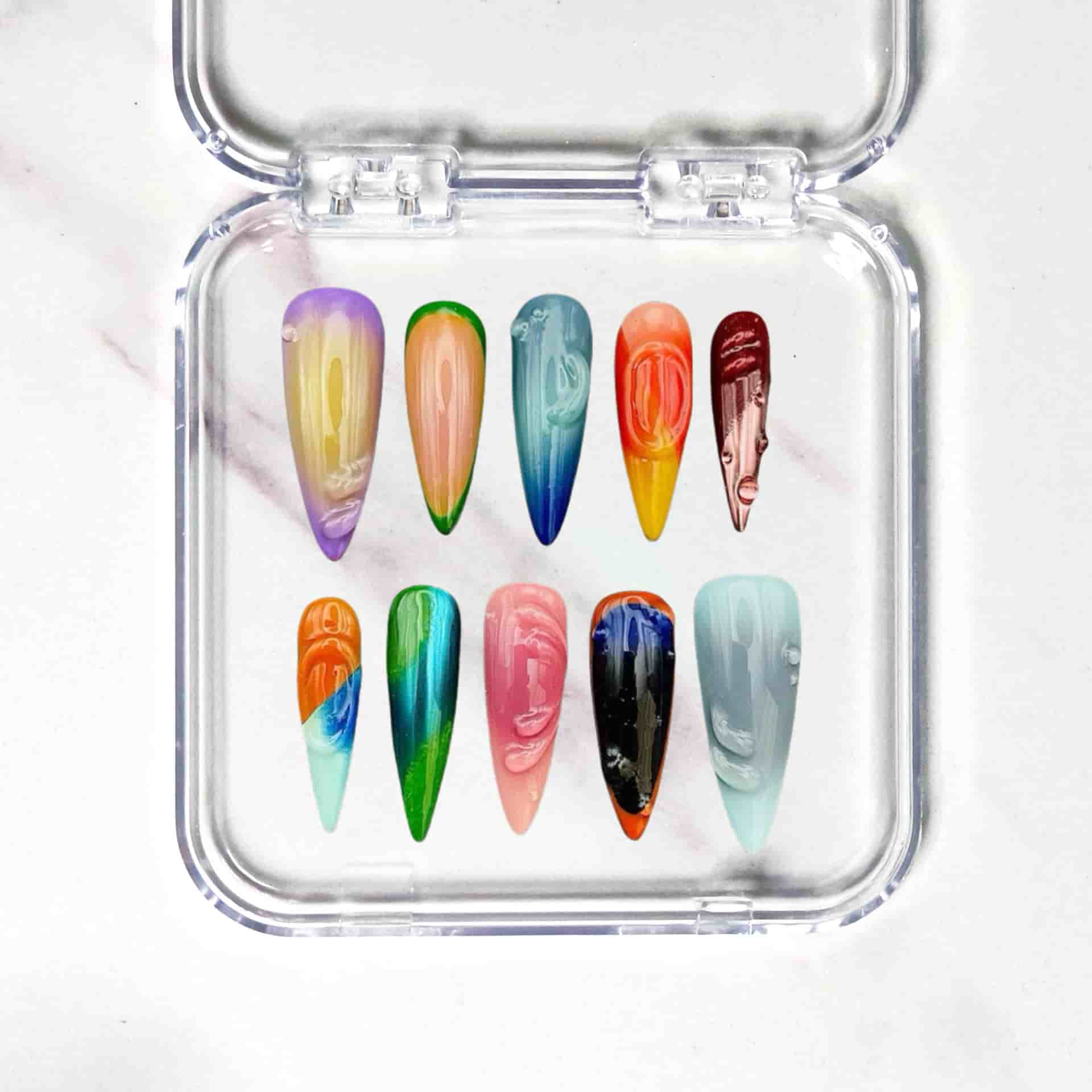 Radiant Spectrum: Dreamy Chrome Nail Art